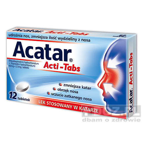 Acatar Acti Tabs Opinie, Ulotka, Cena, Skład – Medsowa