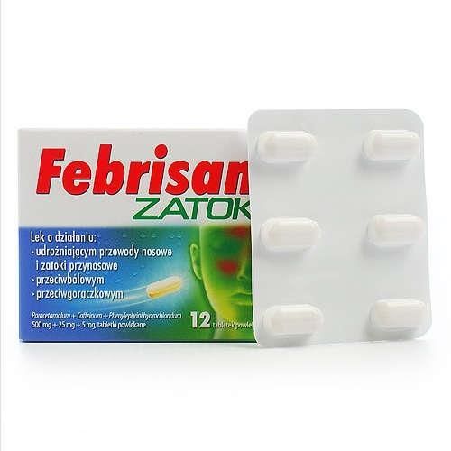 Febrisan Zatoki tabletki - Opinie, Ulotka, Cena, Skład ...